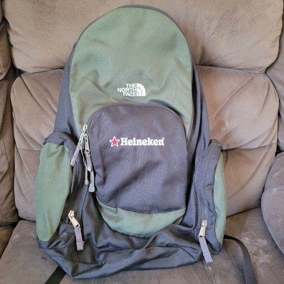 The North Face | Bags | The North Face Heineken Green Black Backpack ...